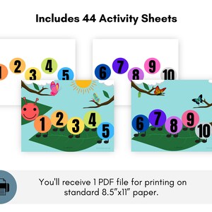 Caterpillar Number Match 1 to 100 Worksheets - Etsy
