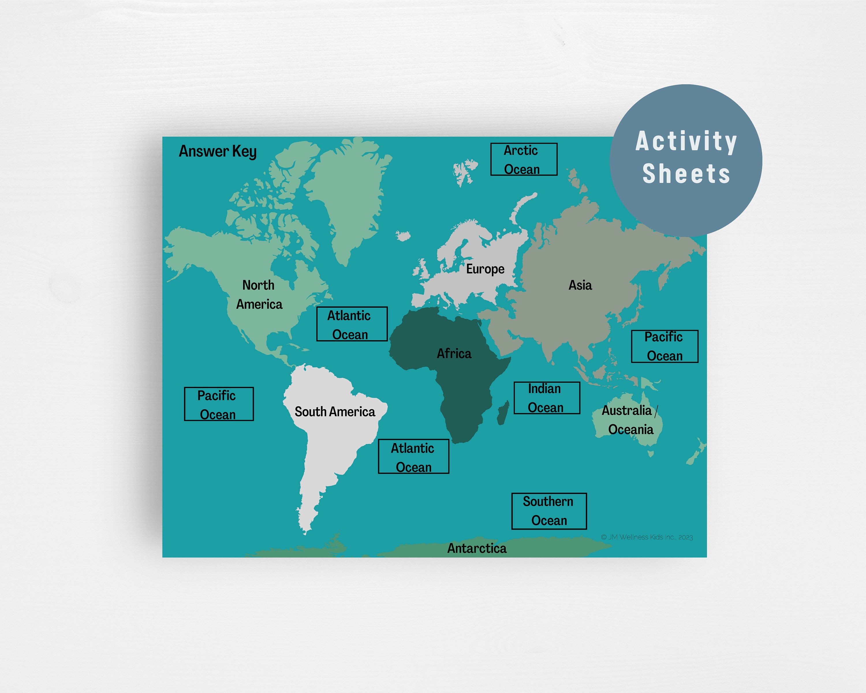 Printable Continents Busy Book Activity Sheets - Etsy