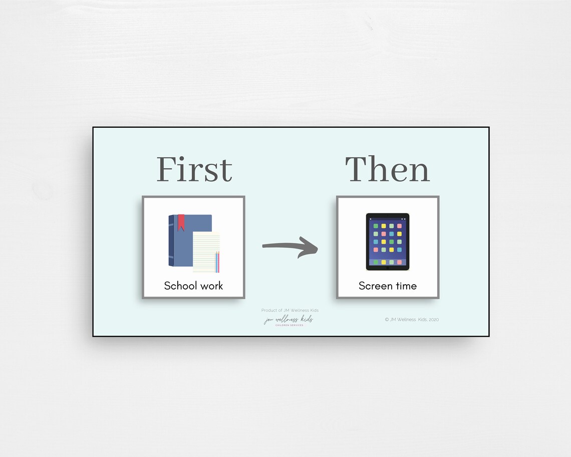 Printable First Then Visual Board - Etsy
