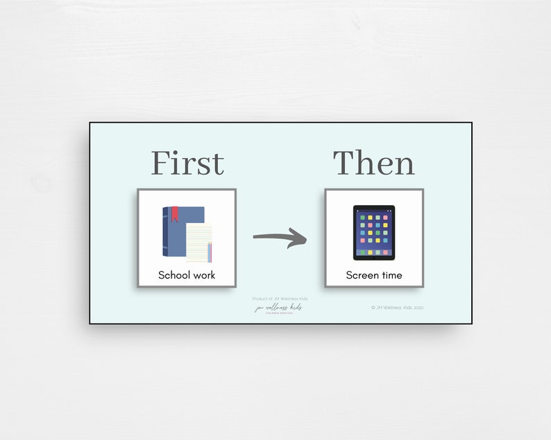 Printable First Then Visual Board - Etsy