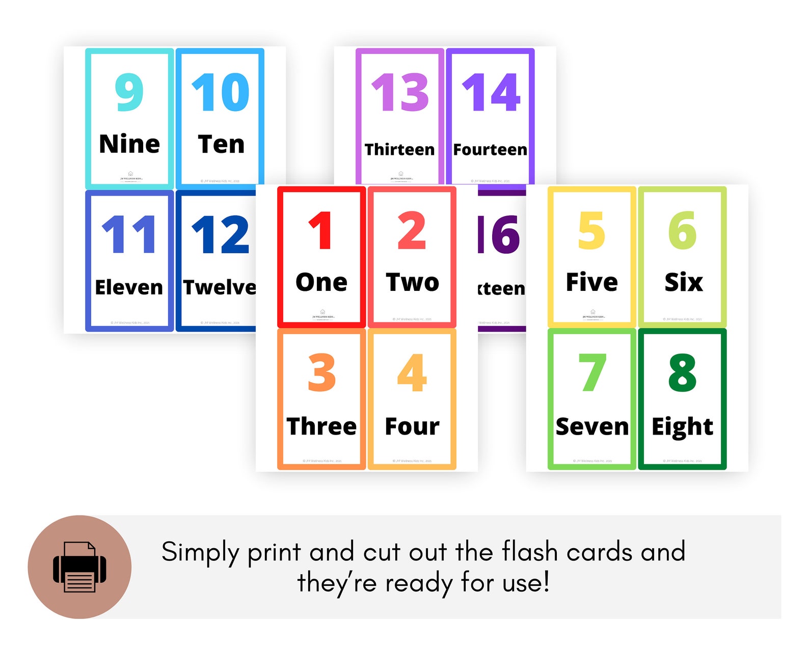 Printable Number Flash Cards 1 to 100 - Etsy