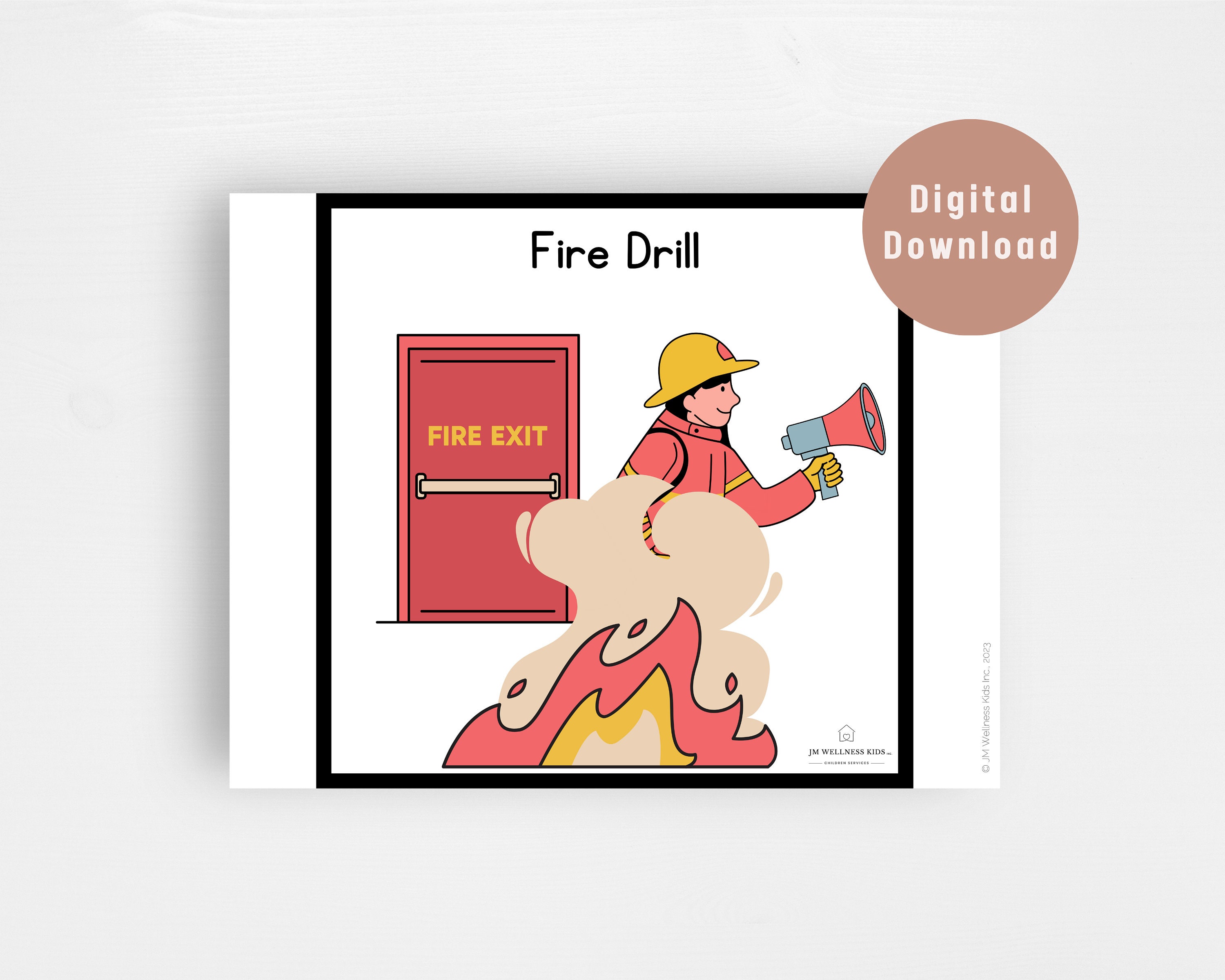 Fire Drill Printable Social Story - Etsy