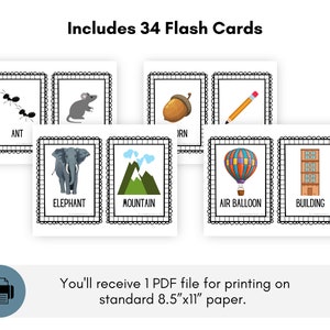 Printable Big Vs. Small Flash Cards - Etsy Canada