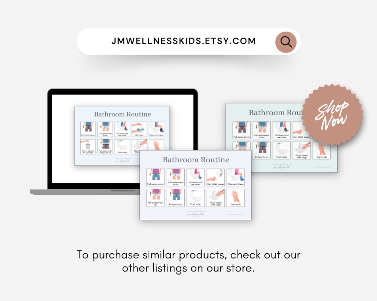 Printable Bathroom Routine and Toilet/potty Training Flash Cards - Etsy