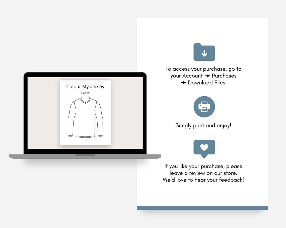 Hockey Jersey Printable Coloring Activity Sheets - Etsy