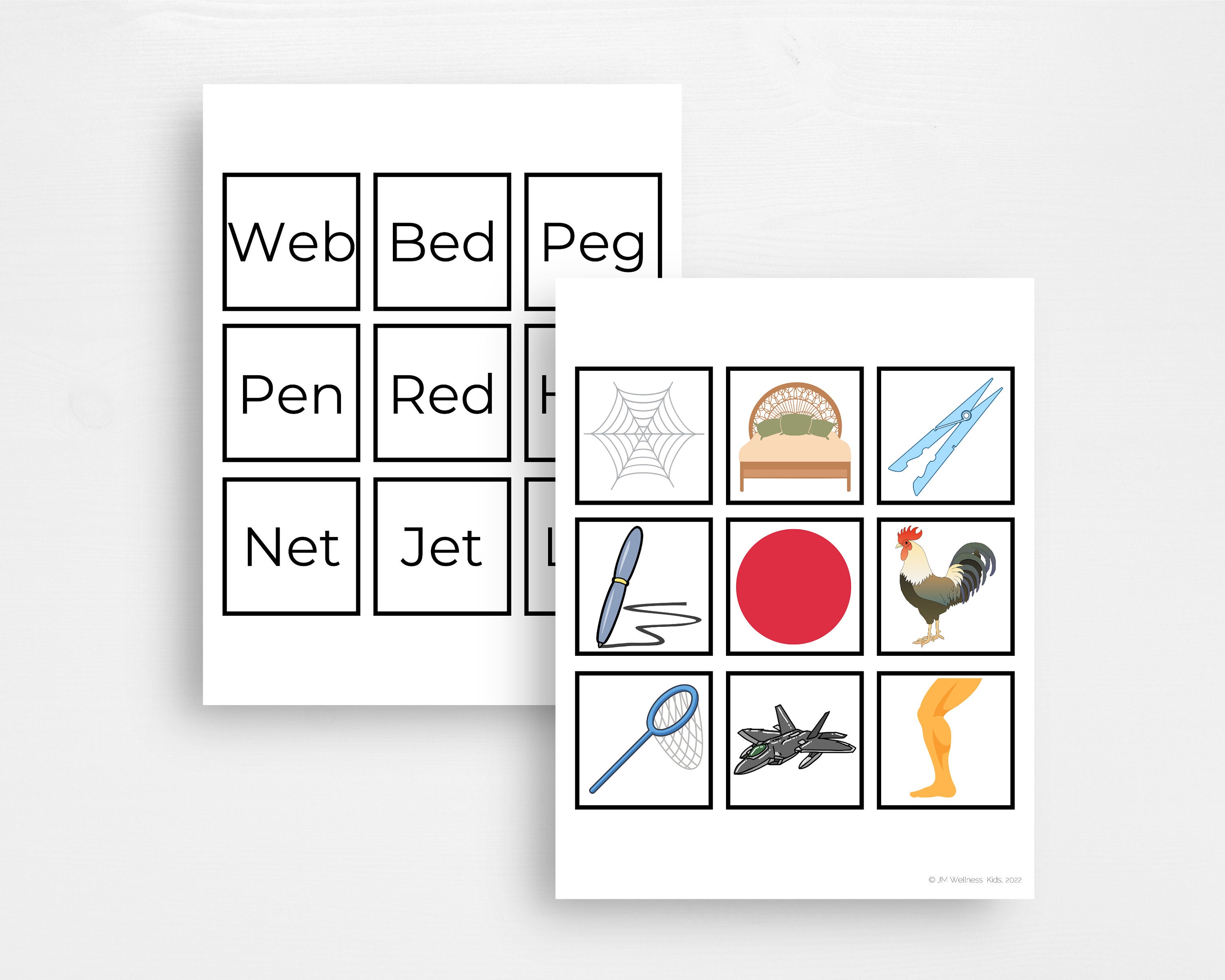 Middle Sound Sorting Printable Activity Cards - Etsy