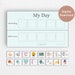 Printable School Day Visual Schedule for Kids (mint) - Etsy