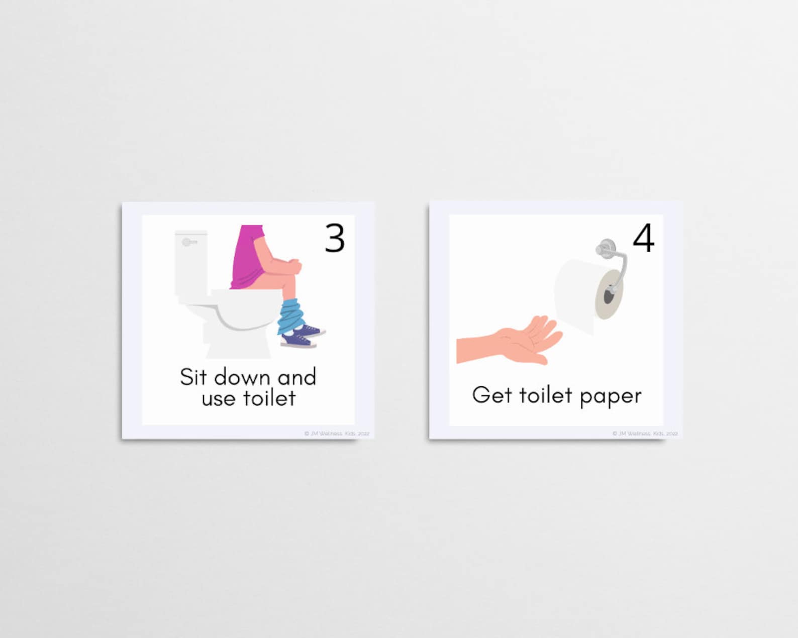Printable Bathroom Routine and Toilet/potty Training Flash Cards - Etsy