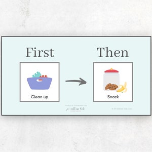 Printable First Then Visual Board - Etsy