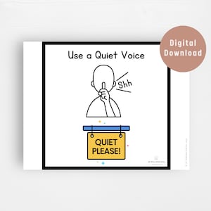 Quiet Voice Printable Social Story - Etsy