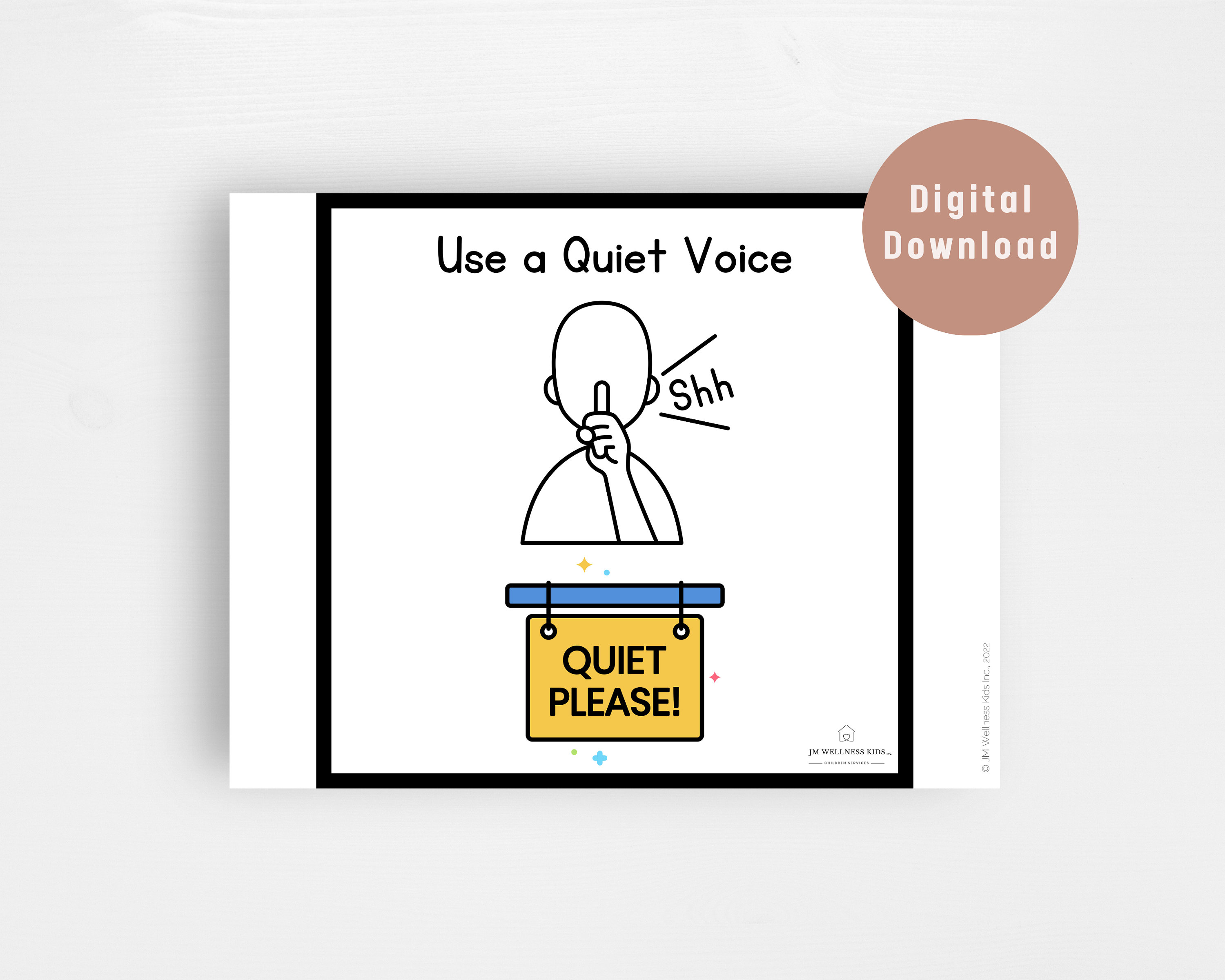 Quiet Voices For Kids Quiet Voice Printable Social Story Etsy