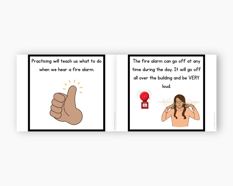 Fire Drill Printable Social Story - Etsy