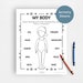 My Body Printable Worksheets - Etsy