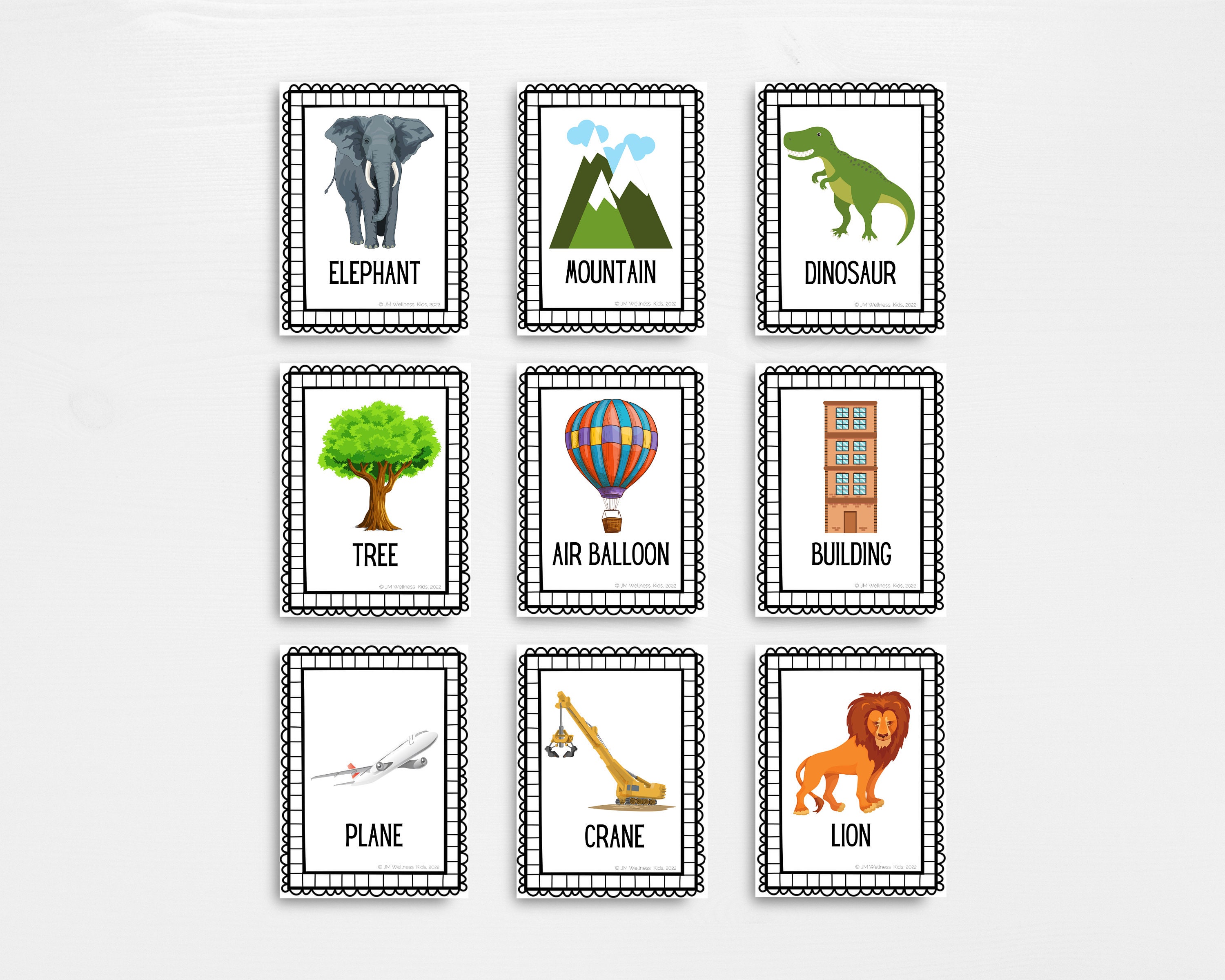 Printable Big Vs. Small Flash Cards - Etsy Canada