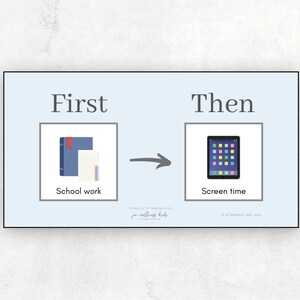 Printable First Then Visual Board | Etsy