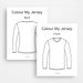 Hockey Jersey Printable Coloring Activity Sheets - Etsy