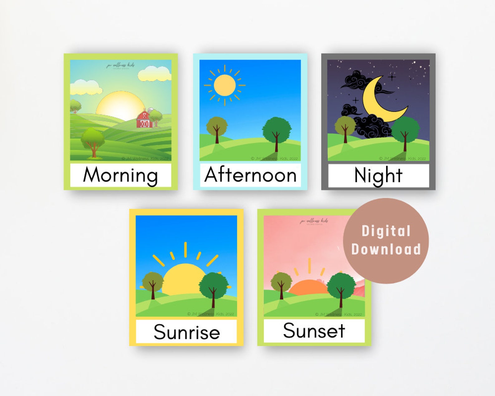 Printable Weather and Time of Day Flash Cards | Etsy
