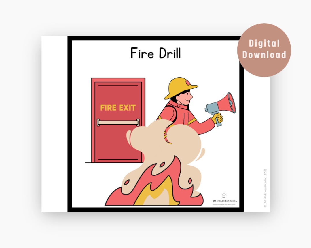 Fire Drill Printable Social Story - Etsy Australia