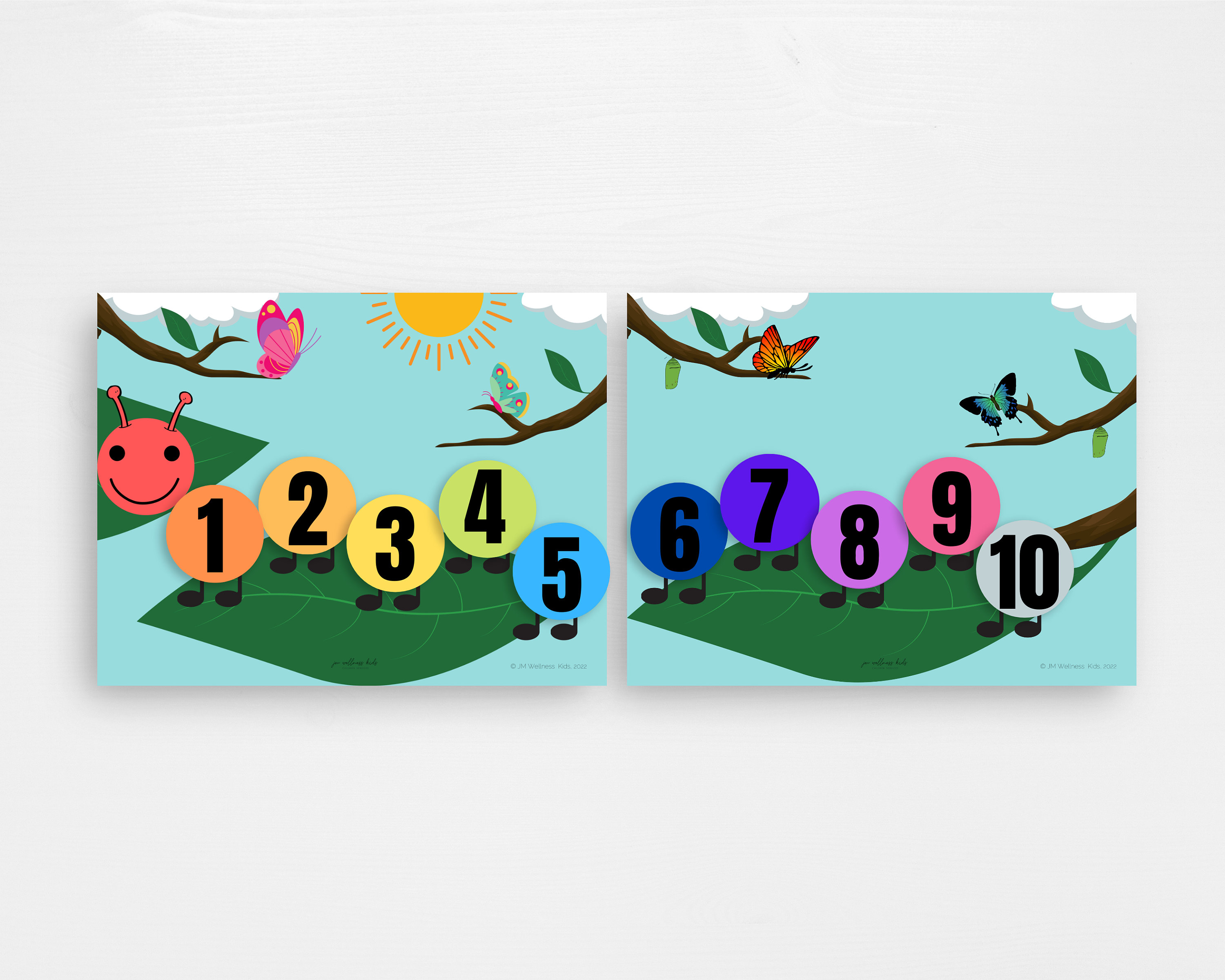 Caterpillar Number Match 1 to 100 Worksheets - Etsy