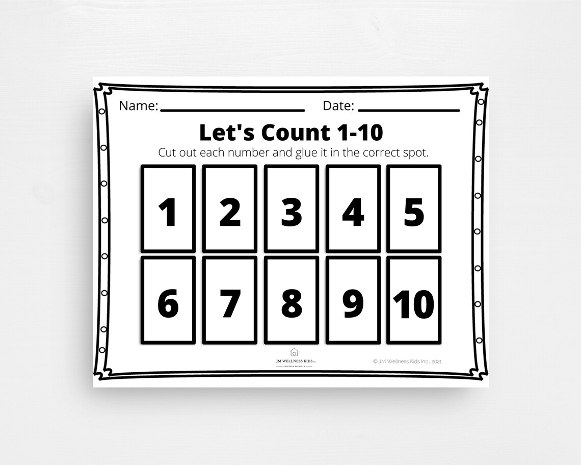 Let's Count 1 to 100 Printable Worksheets - Etsy