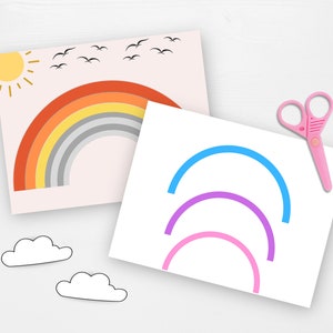 Printable Rainbow Busy Book Activity Sheets - Etsy