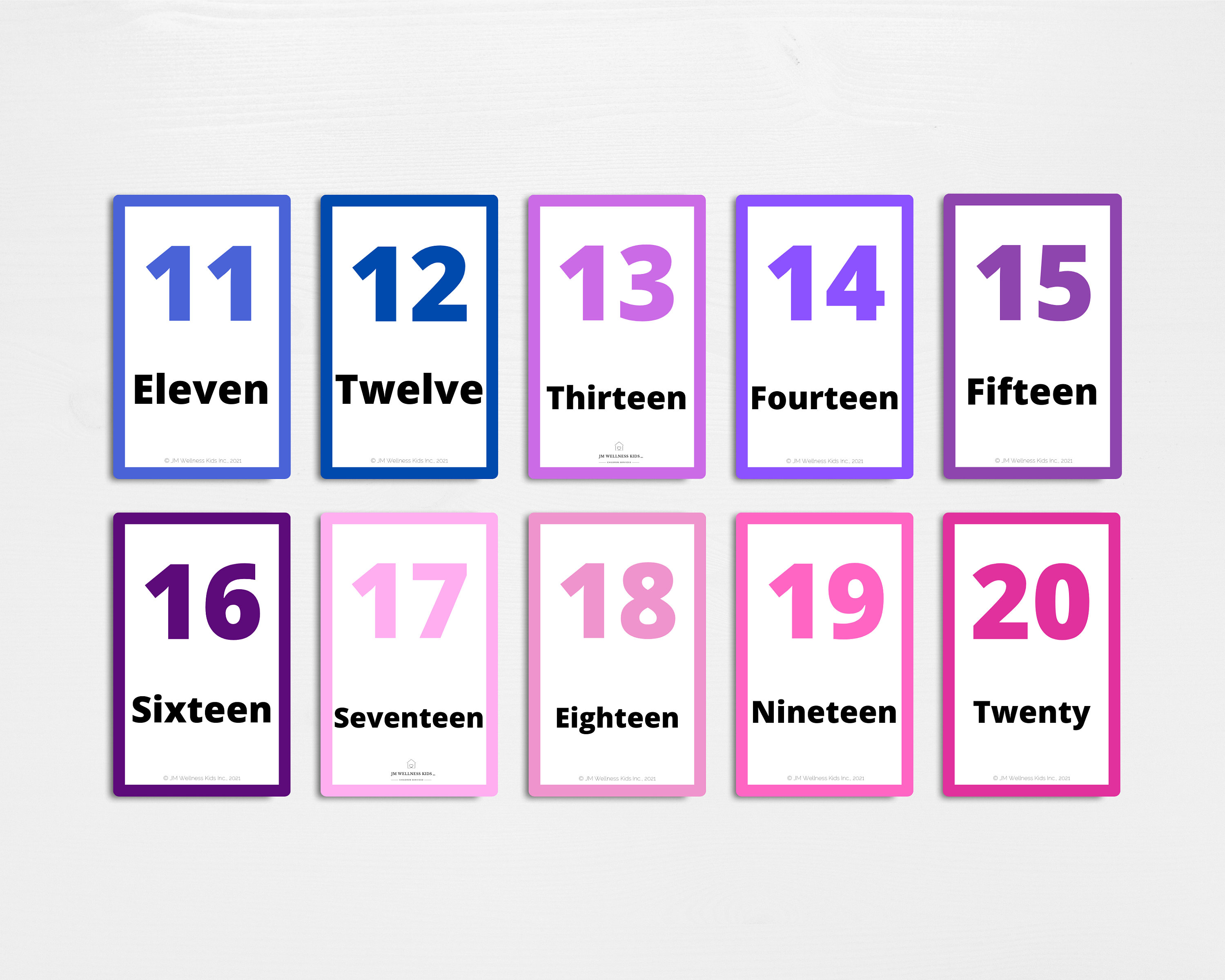 Printable Number Flash Cards 1 to 100 - Etsy
