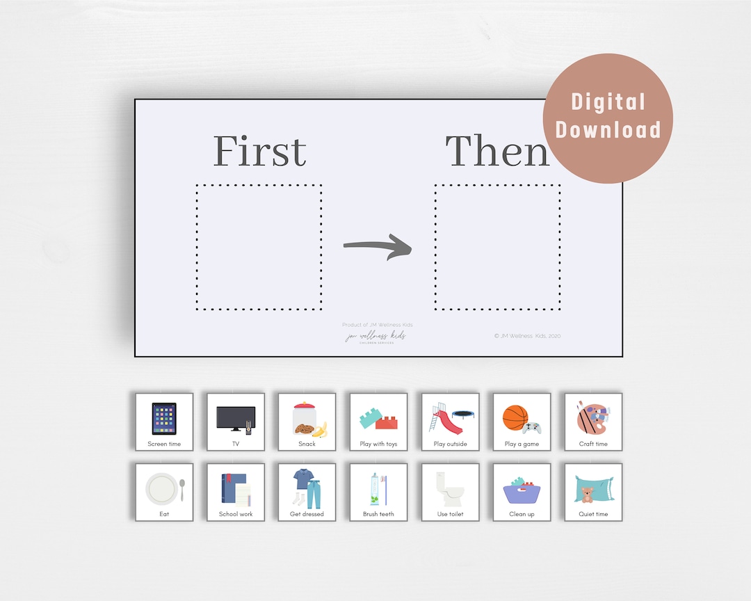 Printable First Then Visual Board - Etsy