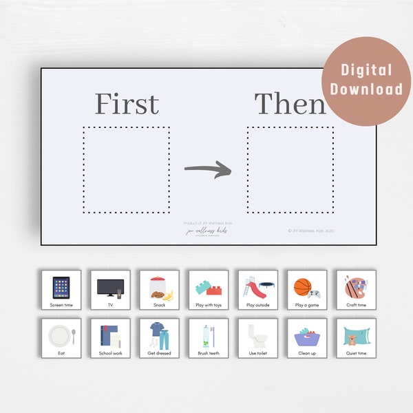 Potty Training Visual Schedule and Reward Chart, Toilet Sequence for ...