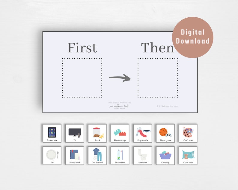Printable First Then Visual Board - Etsy