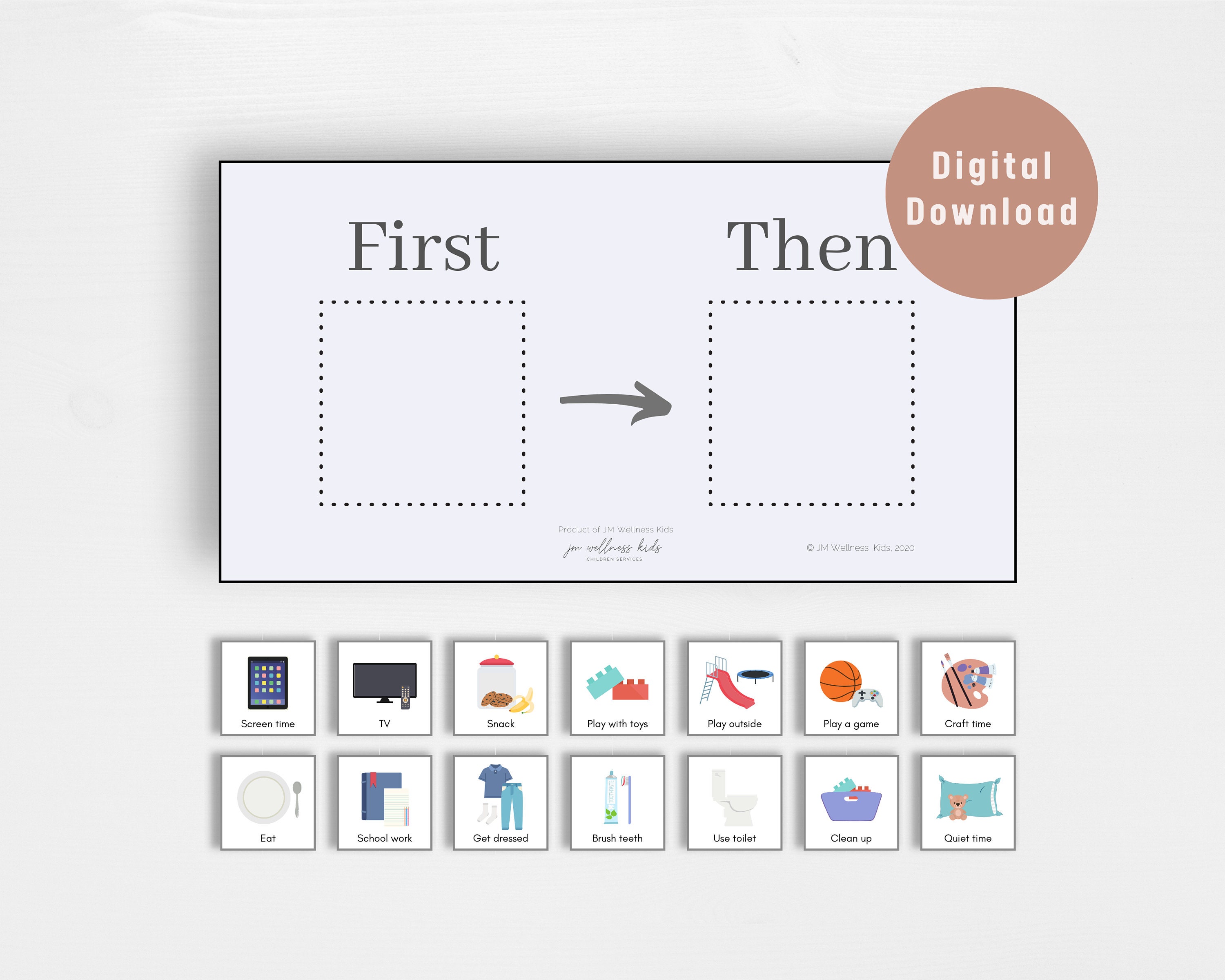 Printable First Then Visual Board - Etsy