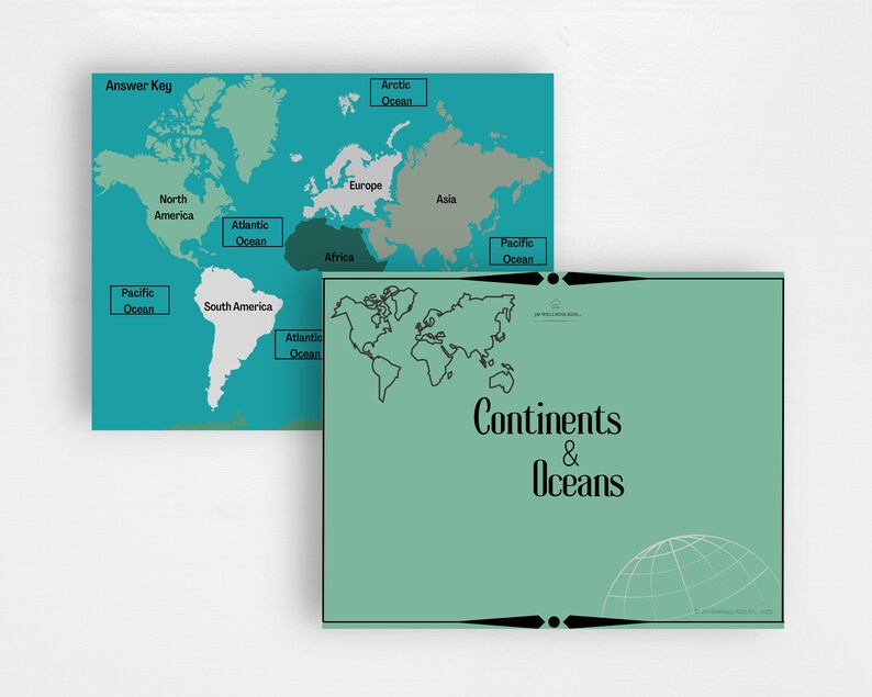 Printable Continents Busy Book Activity Sheets - Etsy