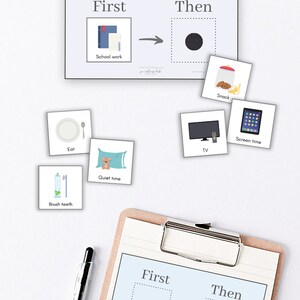 Printable First Then Visual Board - Etsy
