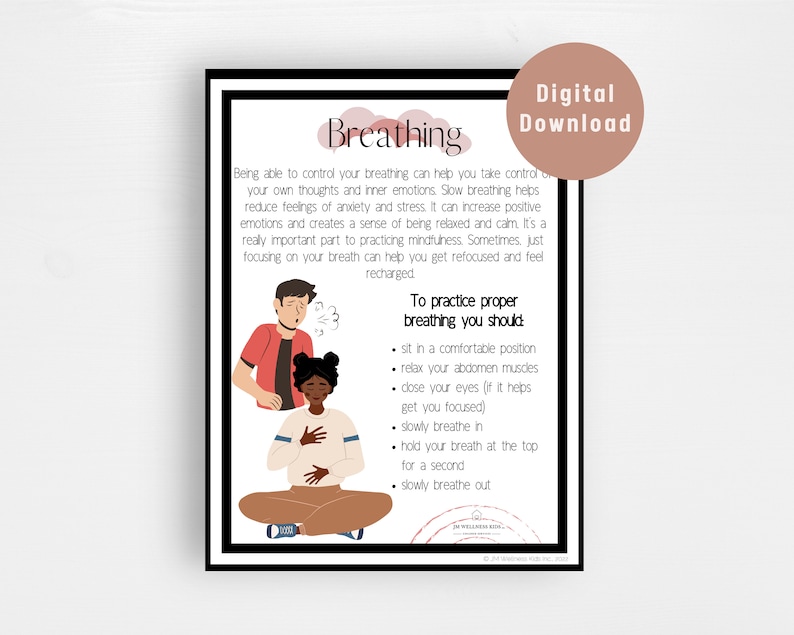 Printable Breathing Poster - Etsy