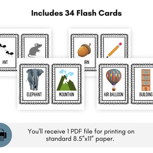 Printable Big Vs. Small Flash Cards - Etsy Canada