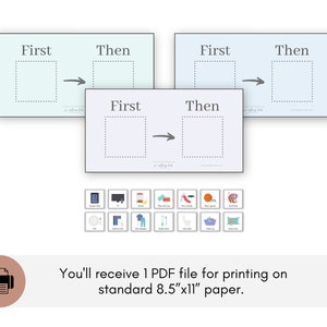 Printable First Then Visual Board - Etsy