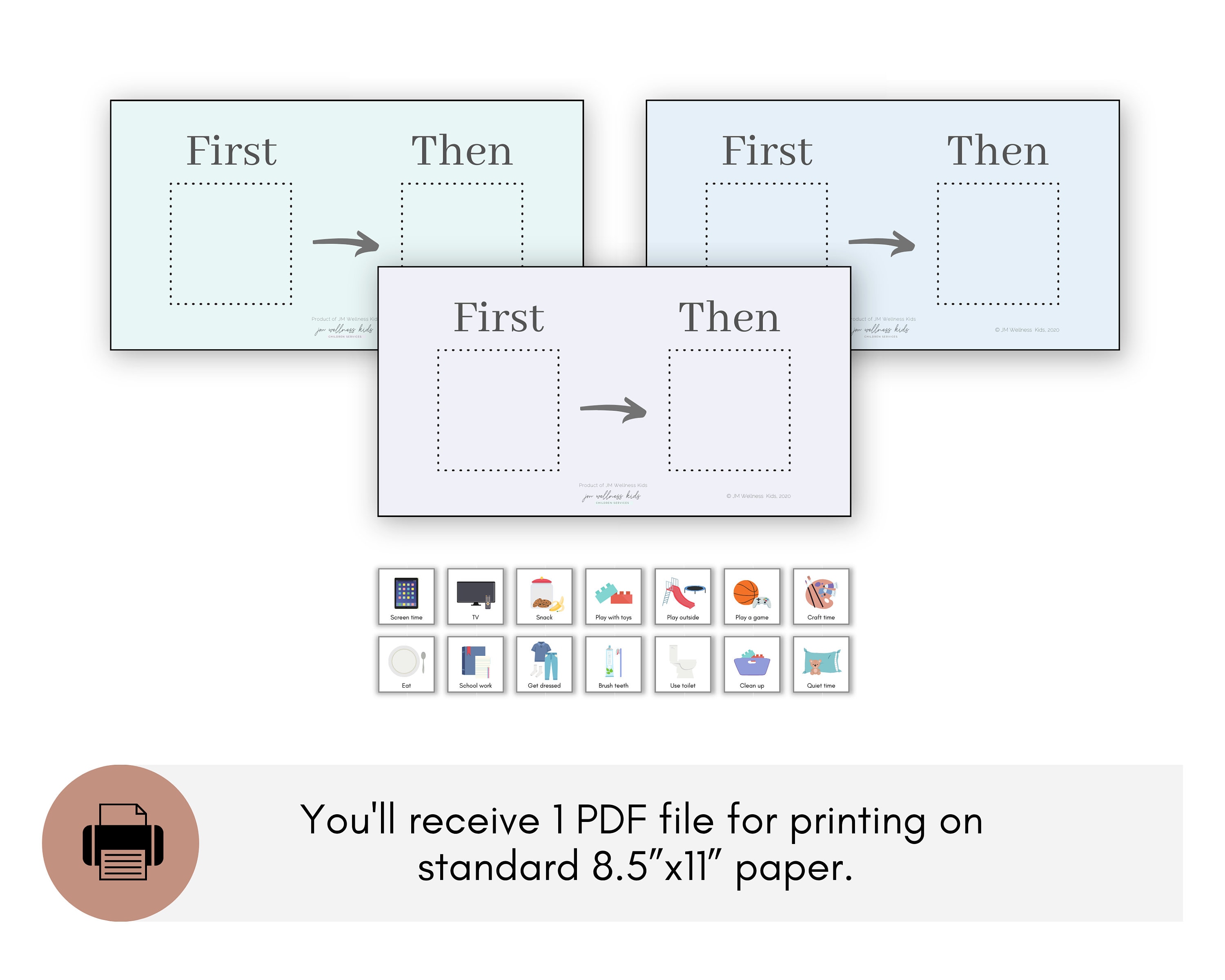 Printable First Then Visual Board - Etsy