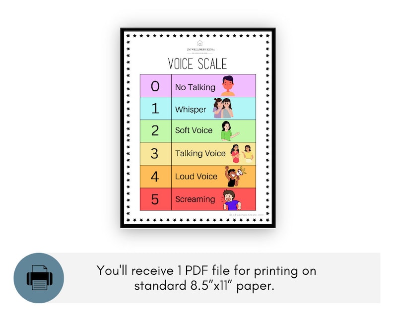 Printable Voice Scale Chart - Etsy