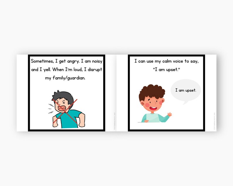 Quiet Voice Printable Social Story - Etsy