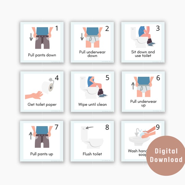 Potty Training Visual Cards - Etsy