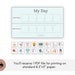 Printable School Day Visual Schedule for Kids mint - Etsy
