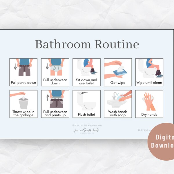 Toilet Training Visual Schedule - Etsy