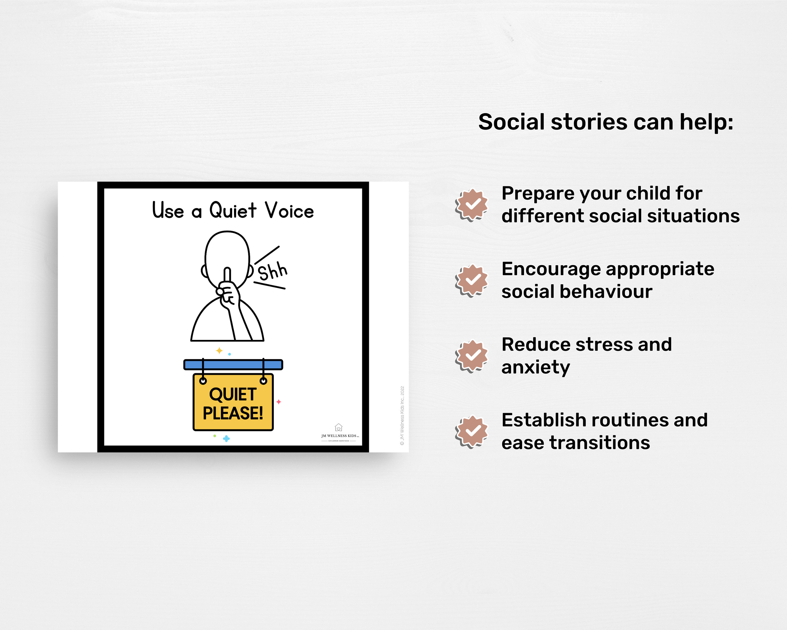 Quiet Voice Printable Social Story - Etsy