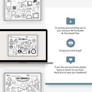 I Spy Shapes Printable Worksheets - Etsy