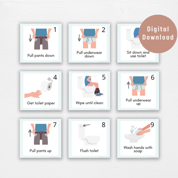 Bathroom Cards - Etsy