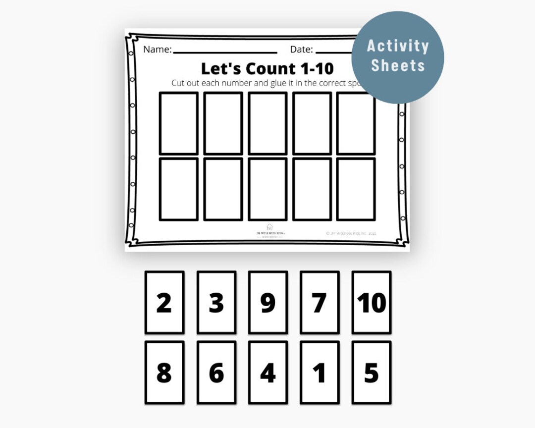 Let's Count 1 to 100 Printable Worksheets - Etsy