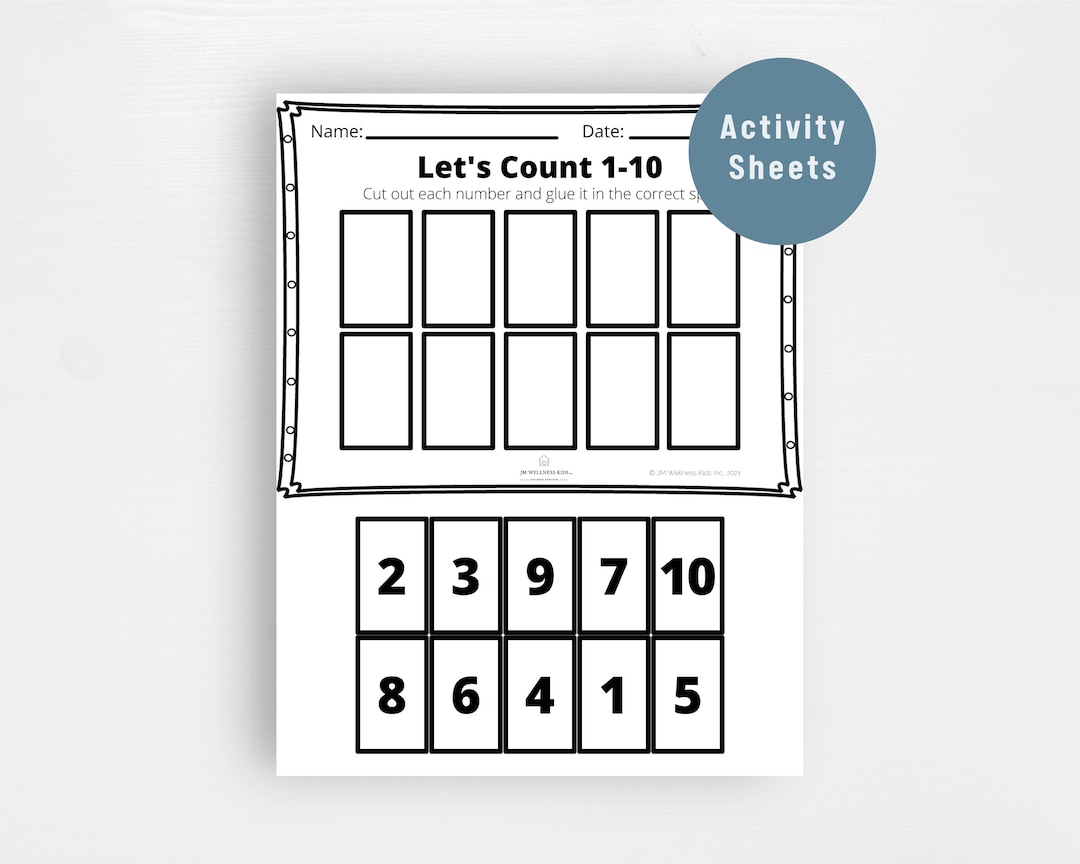 Let's Count 1 to 100 Printable Worksheets - Etsy