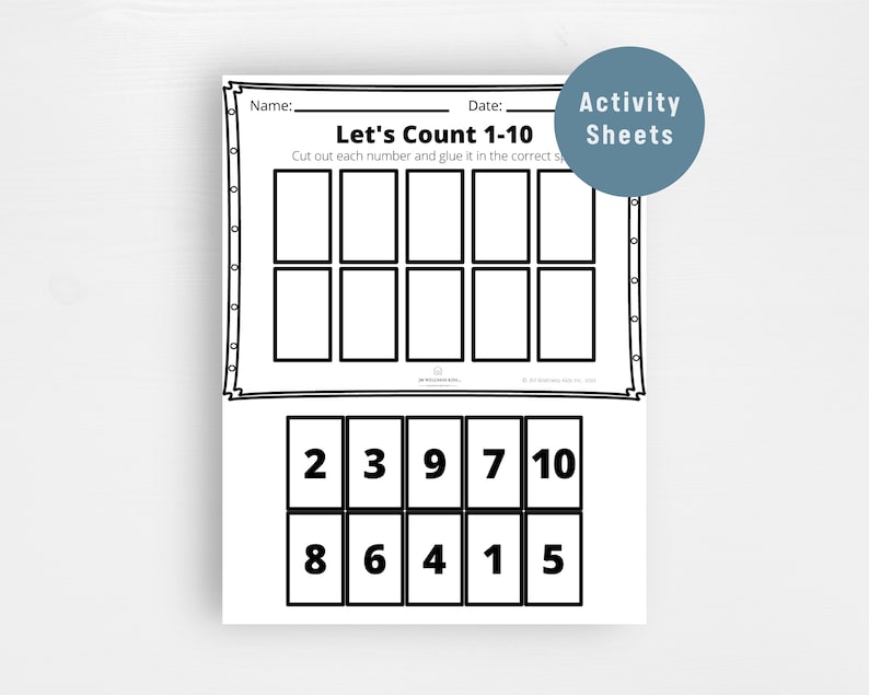 Let's Count 1 to 100 Printable Worksheets - Etsy