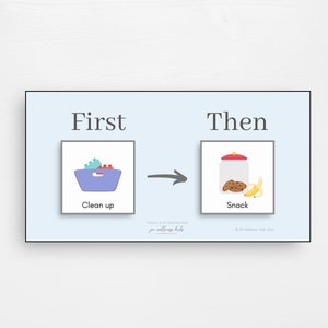 Printable First Then Visual Board - Etsy