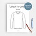Hockey Jersey Printable Coloring Activity Sheets - Etsy