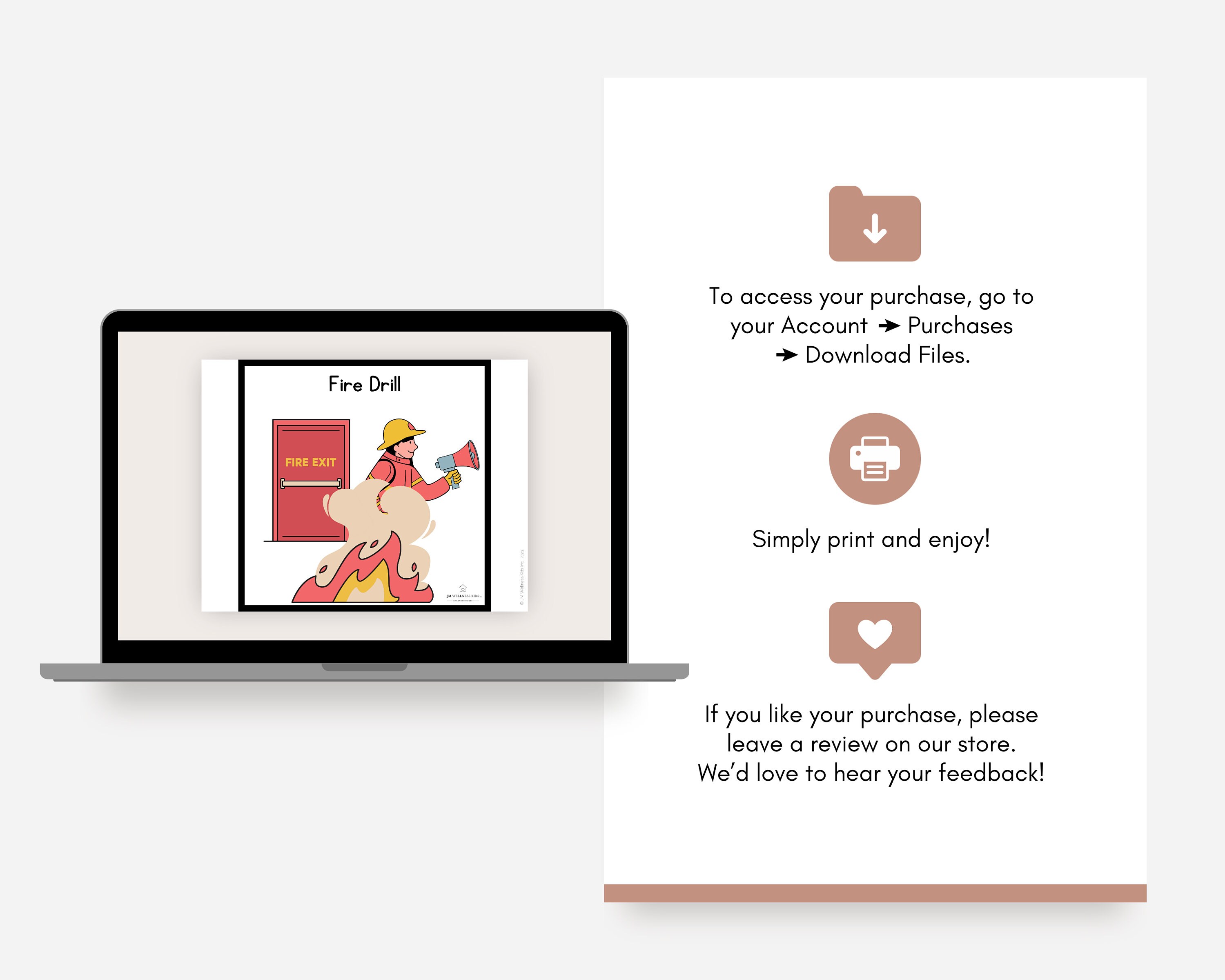 Fire Drill Printable Social Story - Etsy